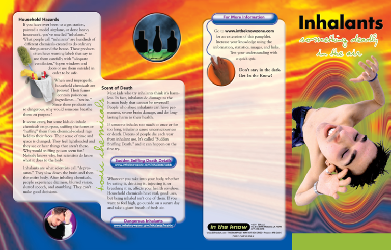 Inhalants Abuse Pamphlet | Prevention and Treatment Resource Press