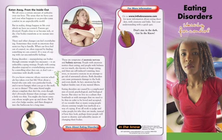 Eating Disorders Pamphlet | Prevention & Treatment Resources