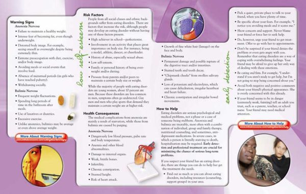 Eating Disorders Pamphlet | Prevention & Treatment Resources