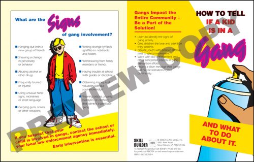 "How to Tell if a Kid is in a Gang" Pamphlet | Prevention Resources
