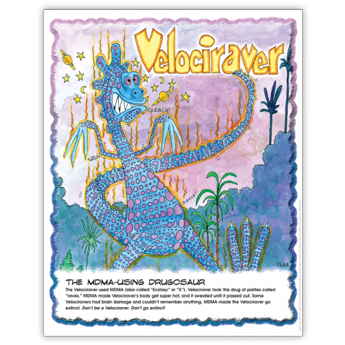 Velociraver MDMA and Ecstasy Poster | Prevention Resources