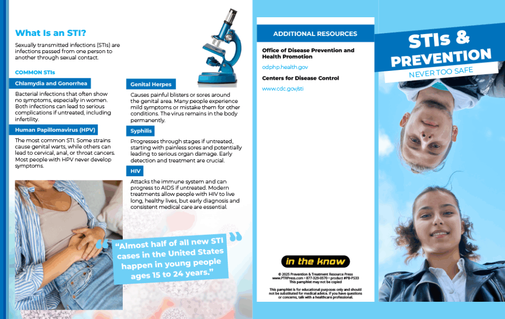 STIs & Prevention Pamphlets – Healthy Choices for Teens