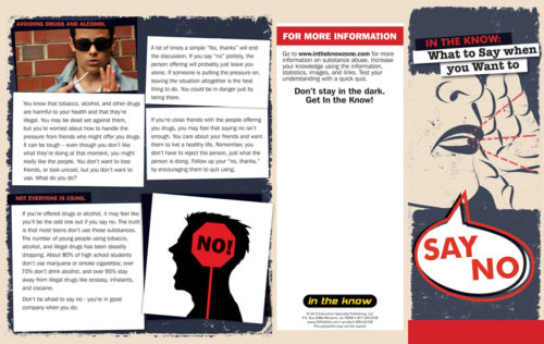 Say NO to Drugs Pamphlet | Prevention & Treatment Resources