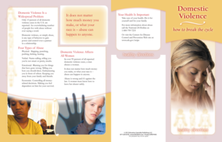 Domestic Violence: How to Break the Cycle Pamphlets