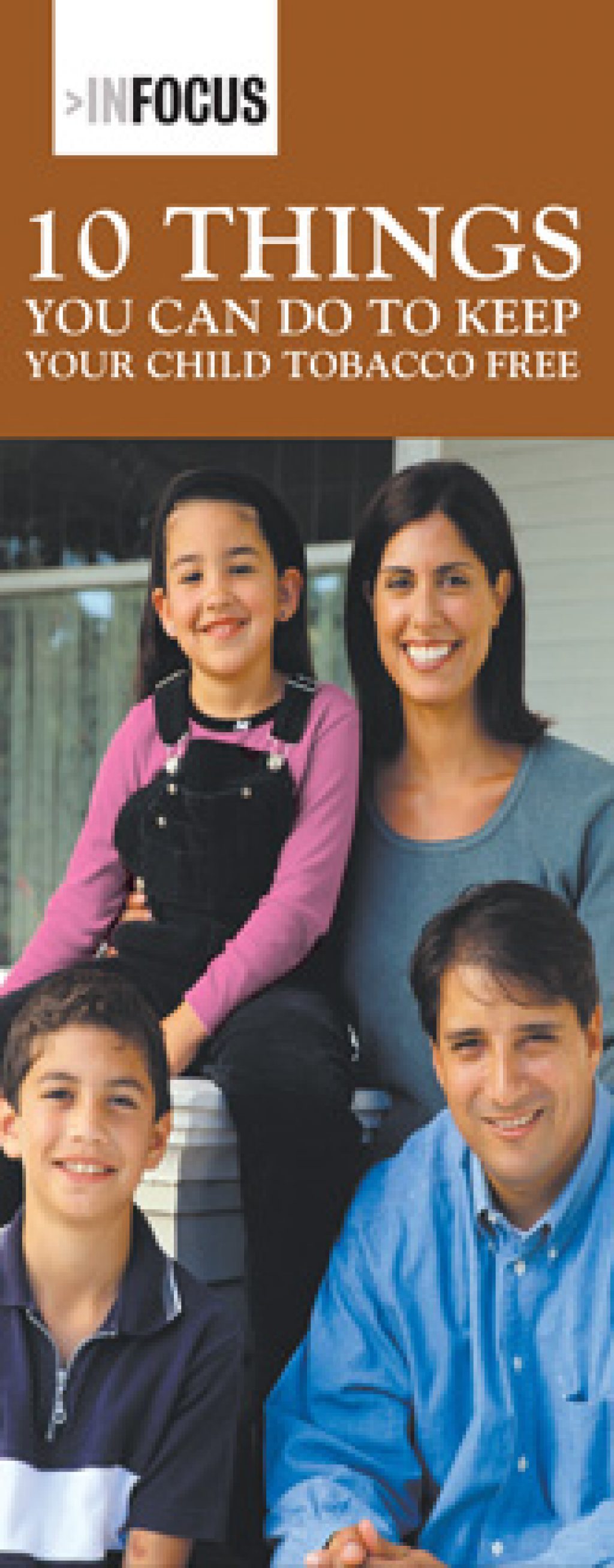 Keeping Your Kids Tobacco Free Pamphlet | Prevention Resources