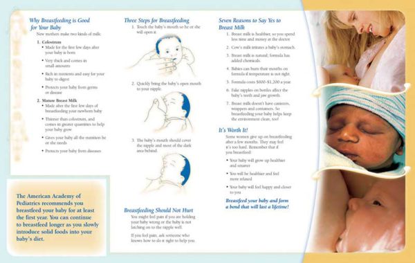 The Benefits of Breastfeeding Pamphlets