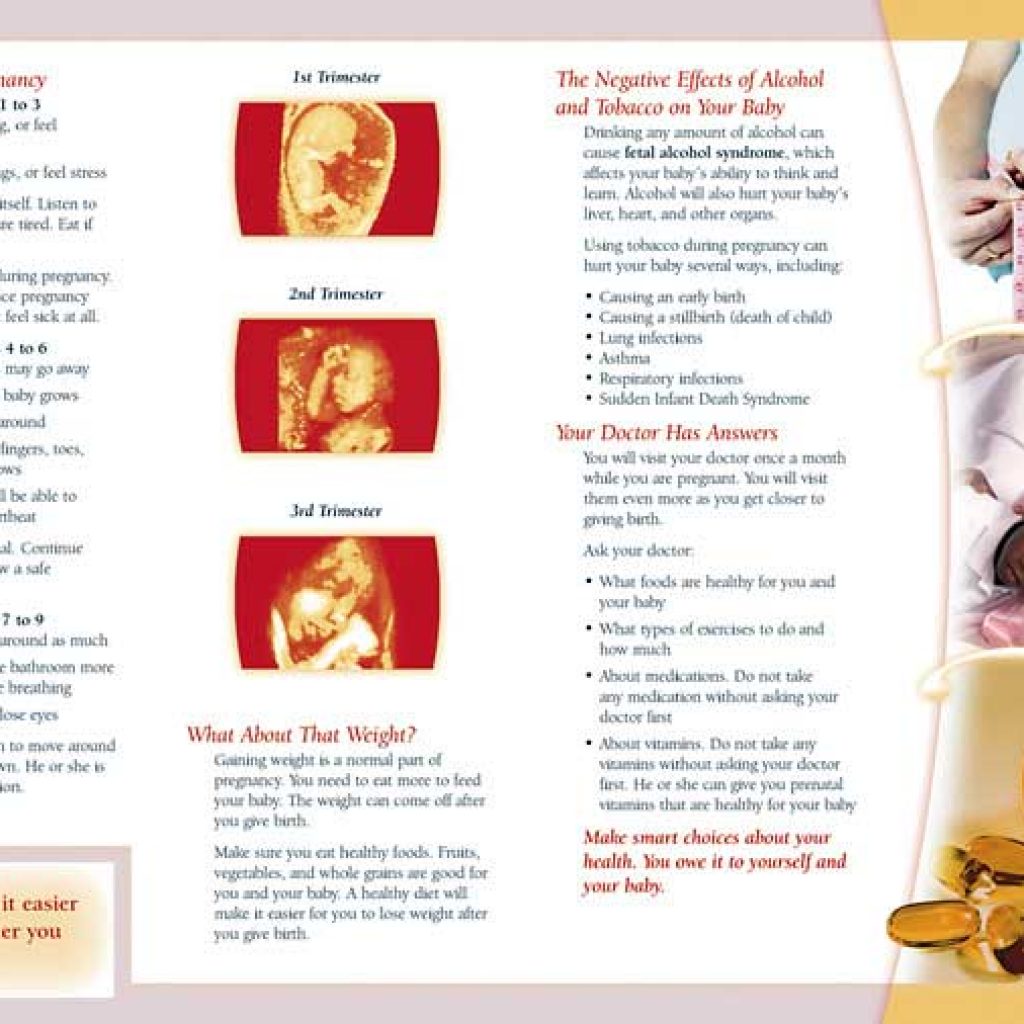 Pregnancy: How to Keep You and Baby Happy & Healthy Pamphlet