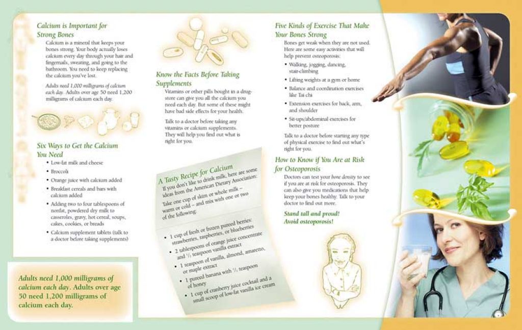 Osteoporosis Prevention & Awareness Pamphlet