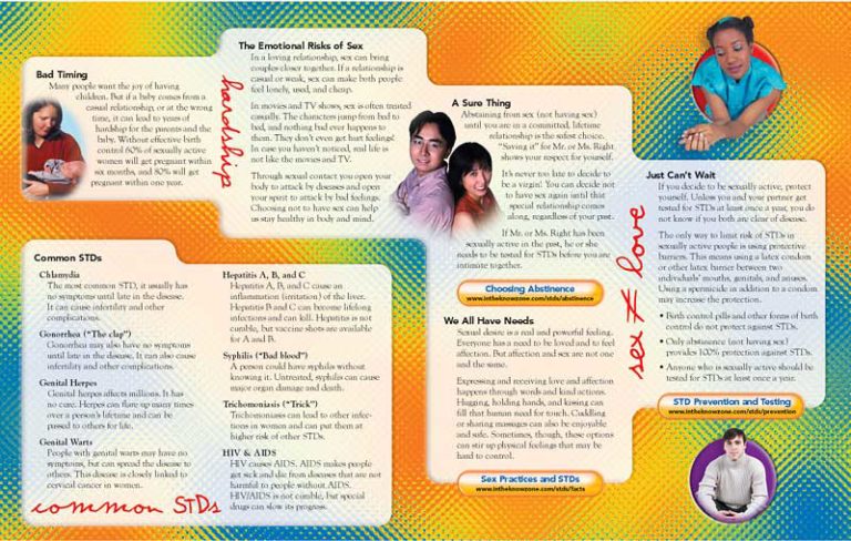 Sex Education Pamphlet | Prevention & Treatment Resources