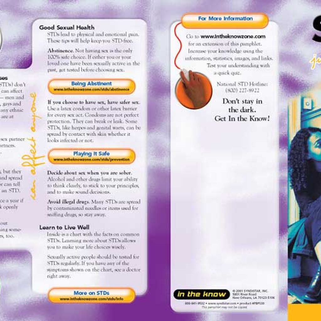 STD Facts Pamphlets – Know the Risks, Protect Yourself