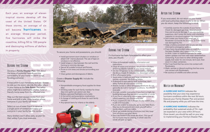 How to Prepare for a Hurricane Pamphlet | Prevention Resources