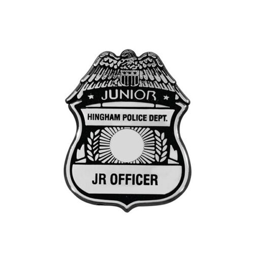 Custom Plastic Junior Police Officer Clip-On Badges