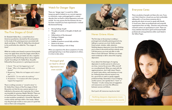 Dealing with Grief and Loss Pamphlets | Prevention and Treatment ...