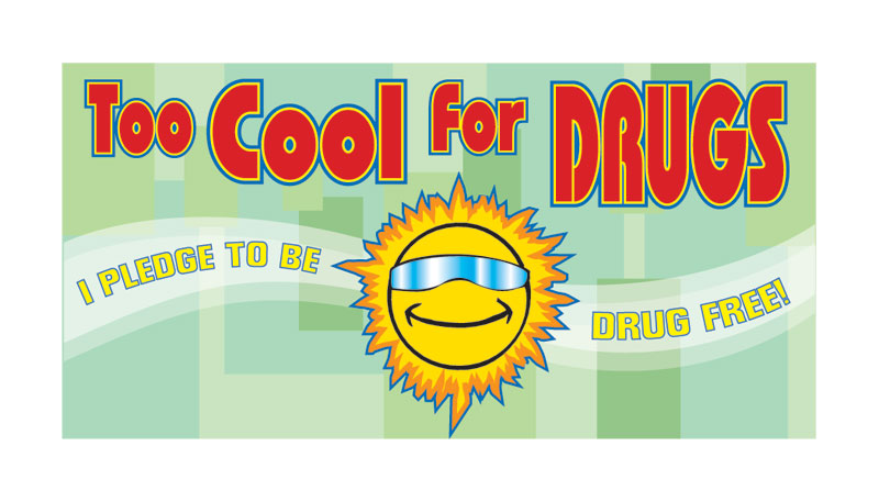 "Too Cool for Drugs" Pledge Card | Prevention and Treatment Resource Press
