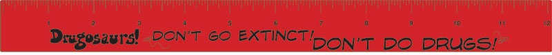 "Drugosaurs!" Wooden Ruler | Prevention and Treatment Resource Press