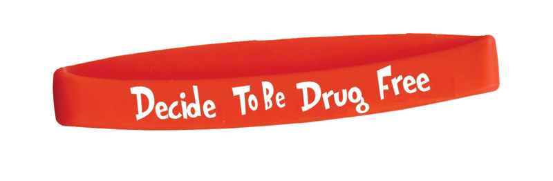 Decide to Be Drug Free Wristband | Prevention and Treatment Resource Press