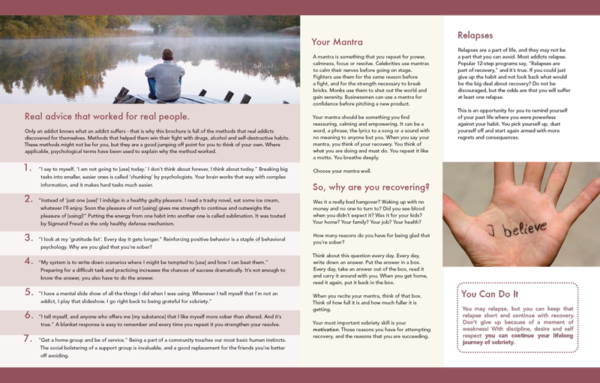 Staying Sober Pamphlet | Prevention & Treatment Resource Press