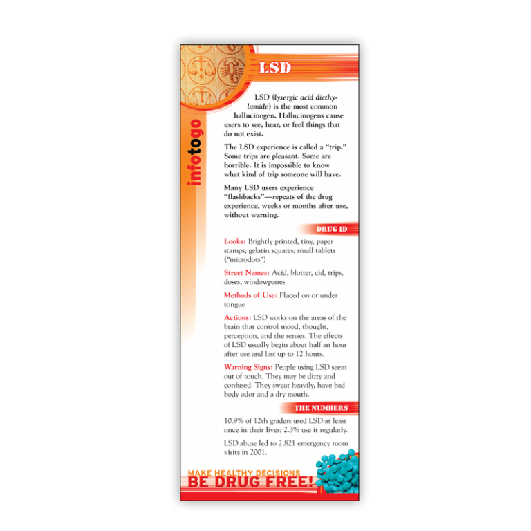 LSD Rack Card | Drug Abuse | Prevention and Treatment Resource Press