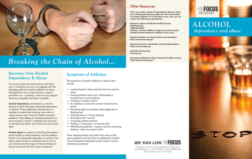 Treatment & Recovery: Alcohol Dependency & Abuse Pamphlets