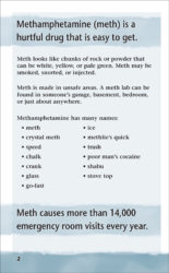 Methamphetamine: What Everyone Should Know Booklet