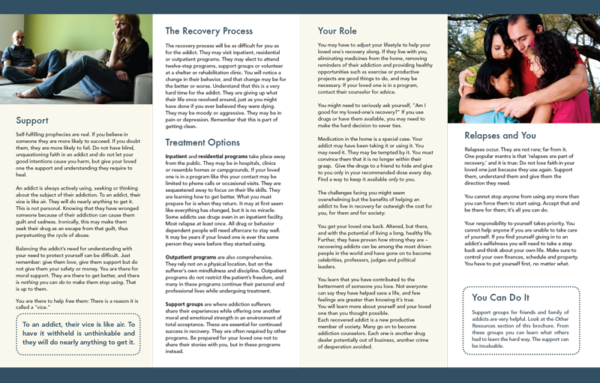 Supporting Addiction Recovery Pamphlet | Prevention Resources