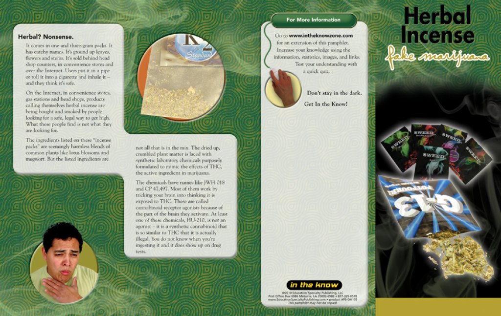 Synthetic Marijuana Pamphlet | Prevention Education Resources