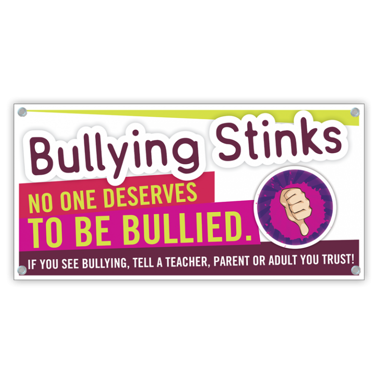 Bullying Stinks Banner | Prevention Education Resources