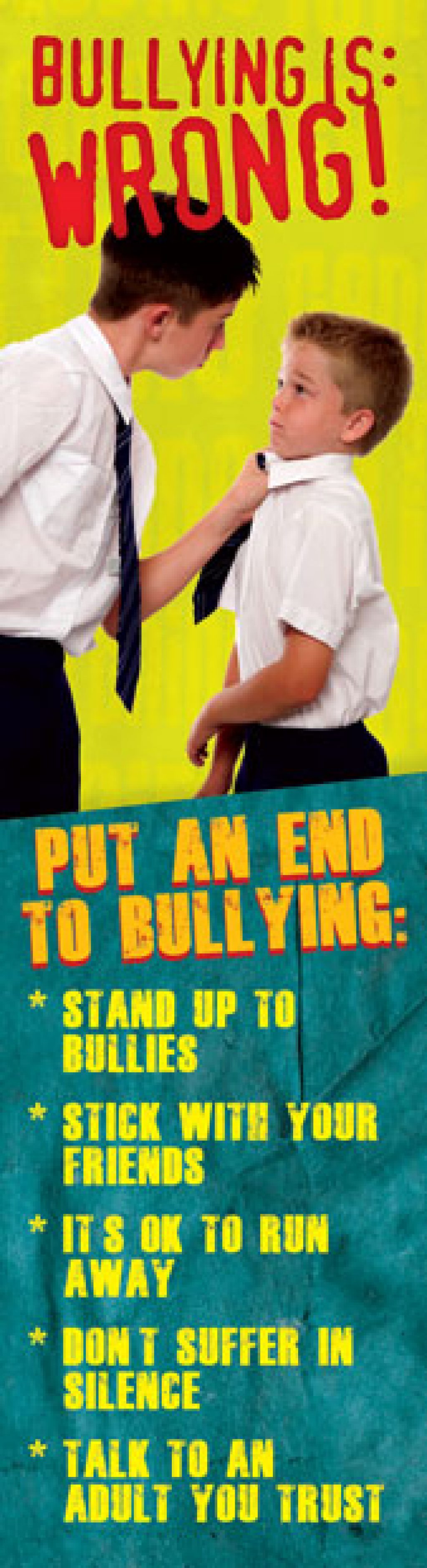 Anti-Bullying Bookmark | Bullying is Wrong | Prevention Resources