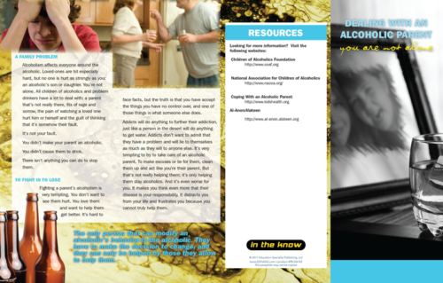 Dealing with an Alcoholic Parent Pamphlet | Prevention Resources