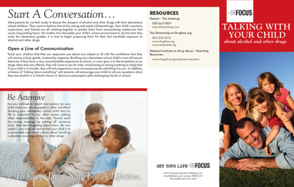 Talking with Your Child About Drugs & Alcohol Pamphlet | Prevention ...