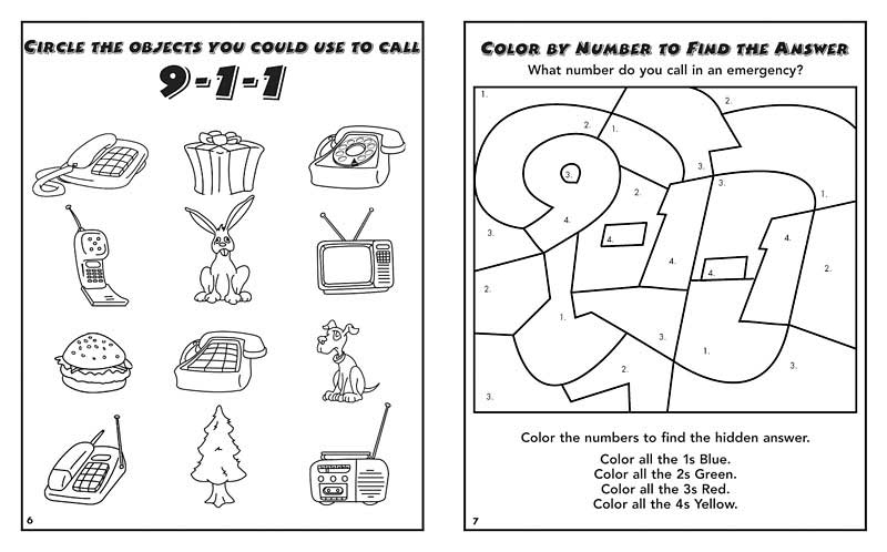 Emergency! Call 9-1-1! Activity Book | Prevention and Treatment ...