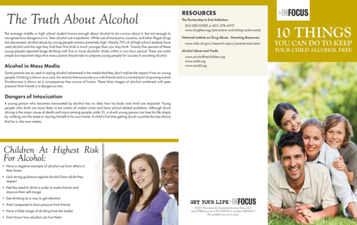 10 Things You Can Do to Keep Your Child Alcohol-Free Pamphlets