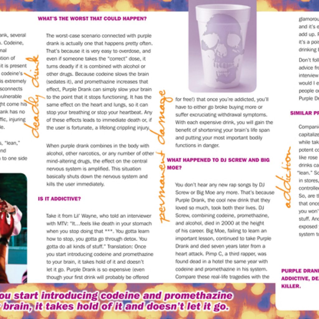 Purple Drank Pamphlets: Addiction in a Cup