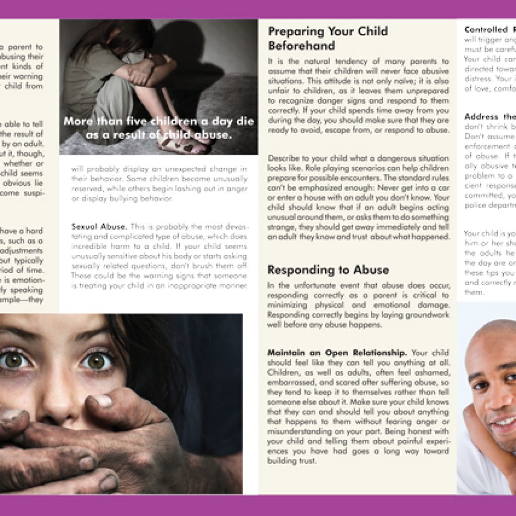 Protecting Your Child from Abuse Pamphlets - Guide for Parents