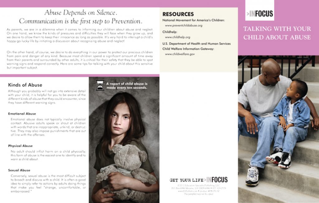 Talking with Your Child about Abuse Pamphlets - Parenting Guide