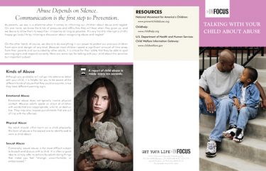 Talking with Your Child about Abuse Pamphlets - Parenting Guide