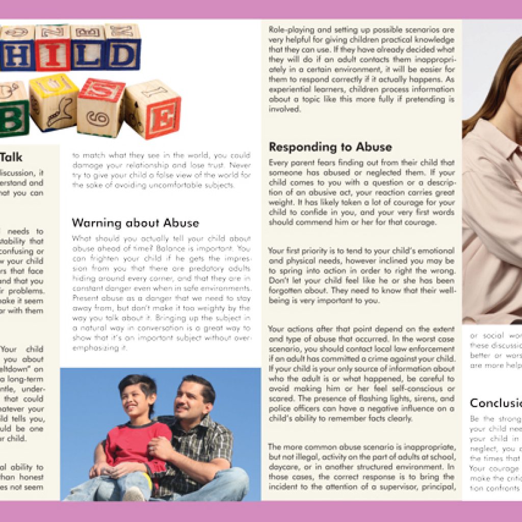 Talking with Your Child about Abuse Pamphlets - Parenting Guide