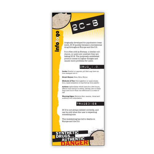 Info to Go: 2C-B Rack Card • Synthetic Drug Awareness