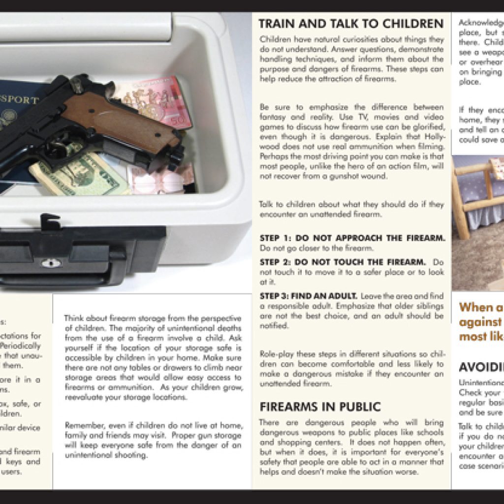 Firearm Safety: Rules of Gun Safety & Storage Pamphlets
