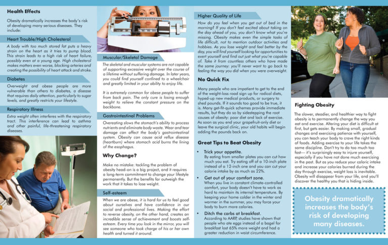 "Obesity and Your Health" Pamphlet | Prevention Resources