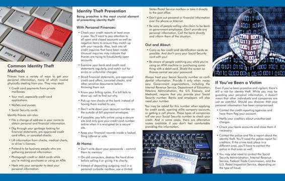 Secure Tomorrow: Preventing Identity Theft Pamphlets