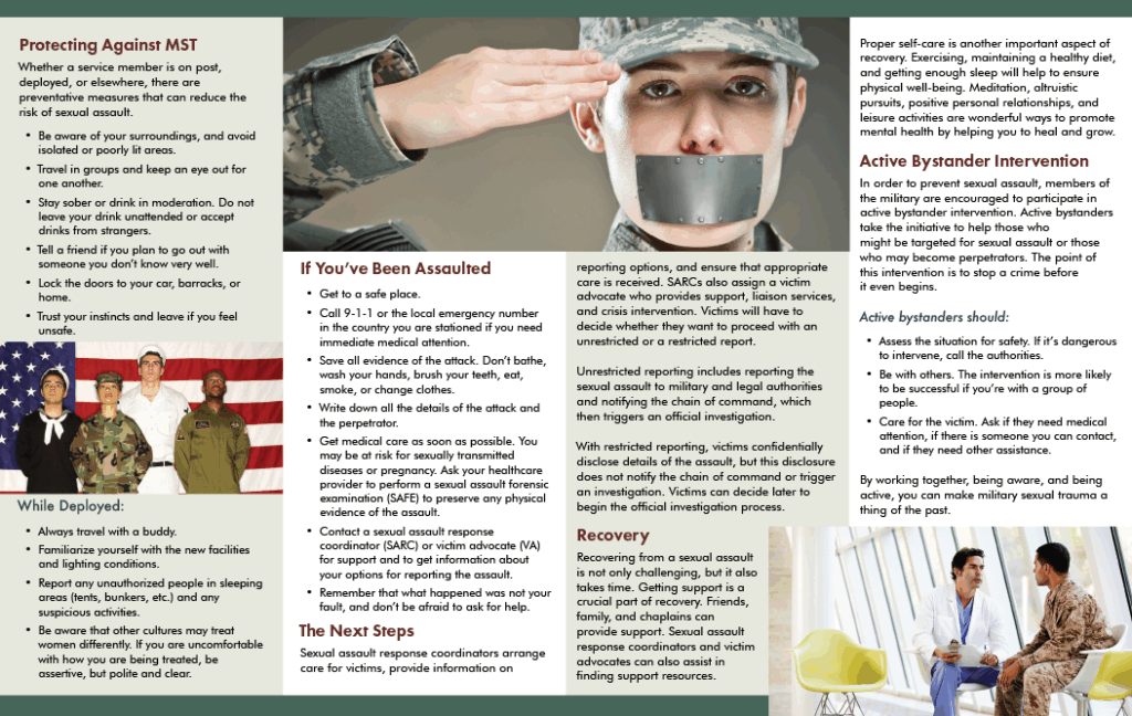 Military Sexual Trauma Pamphlets – Awareness & Support