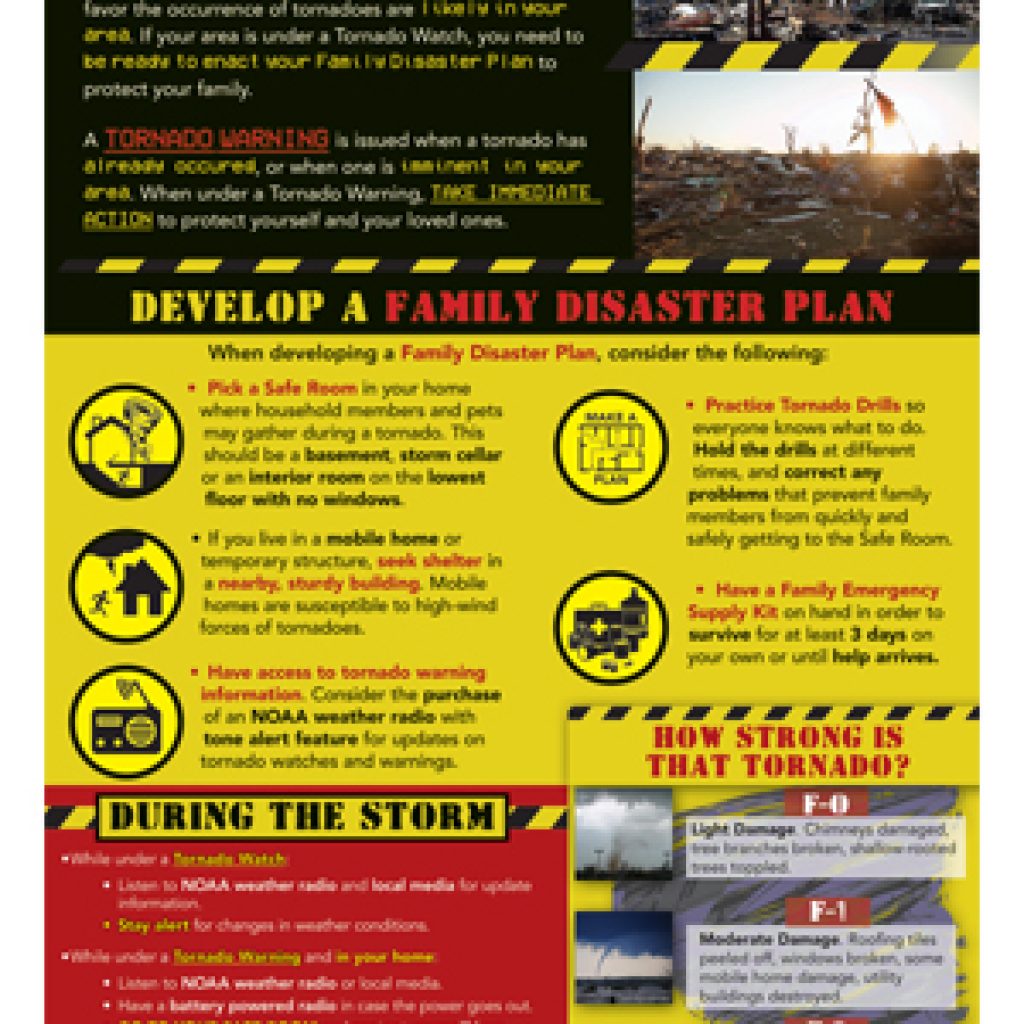 Tornadoes Retractable Display | Prevention & Treatment Resources