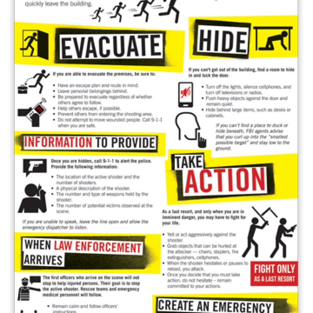 Active Shooter Retractable Presentation Display