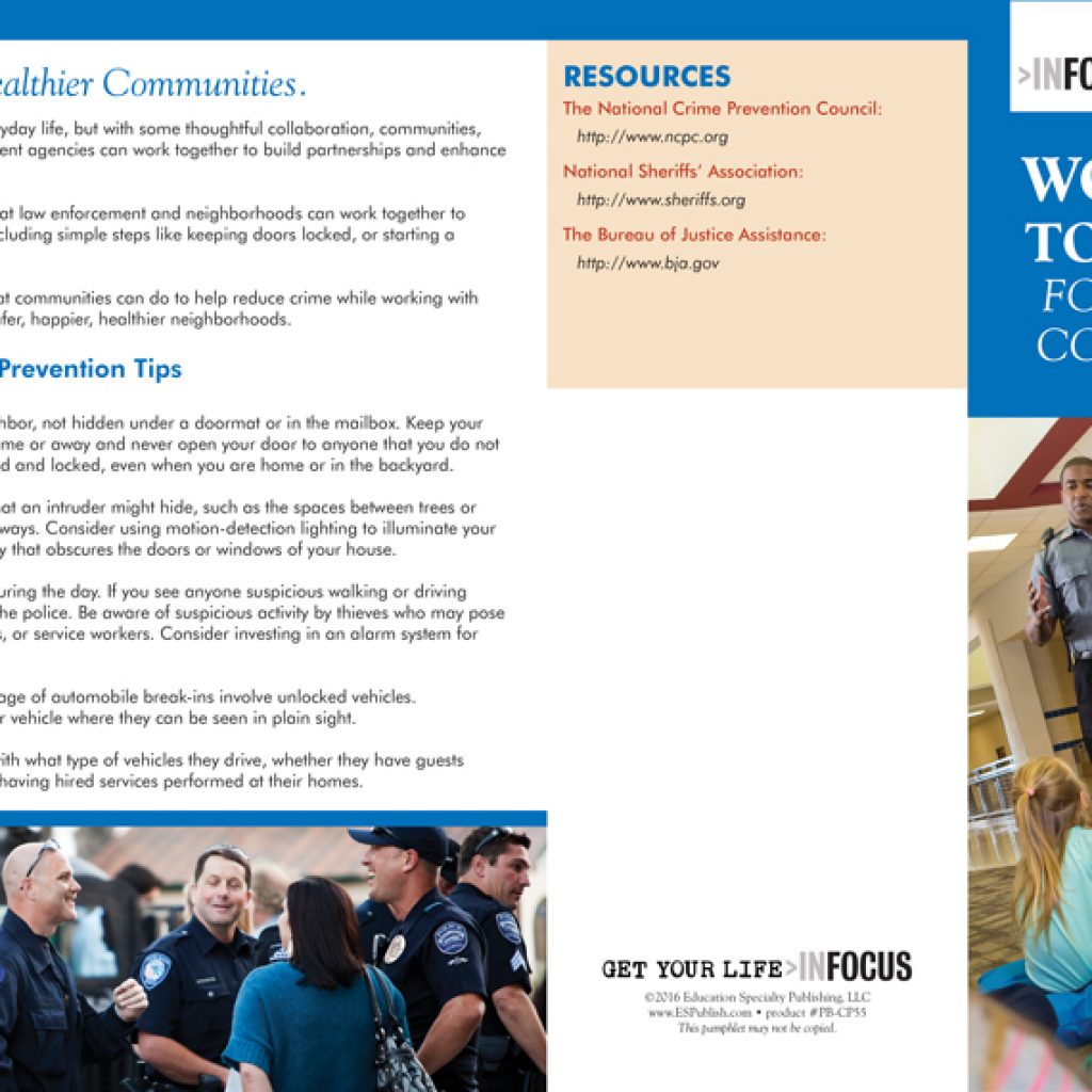 Community Outreach Pamphlet | Neighborhood Crime Prevention