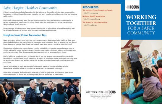 Community Outreach Pamphlet | Neighborhood Crime Prevention