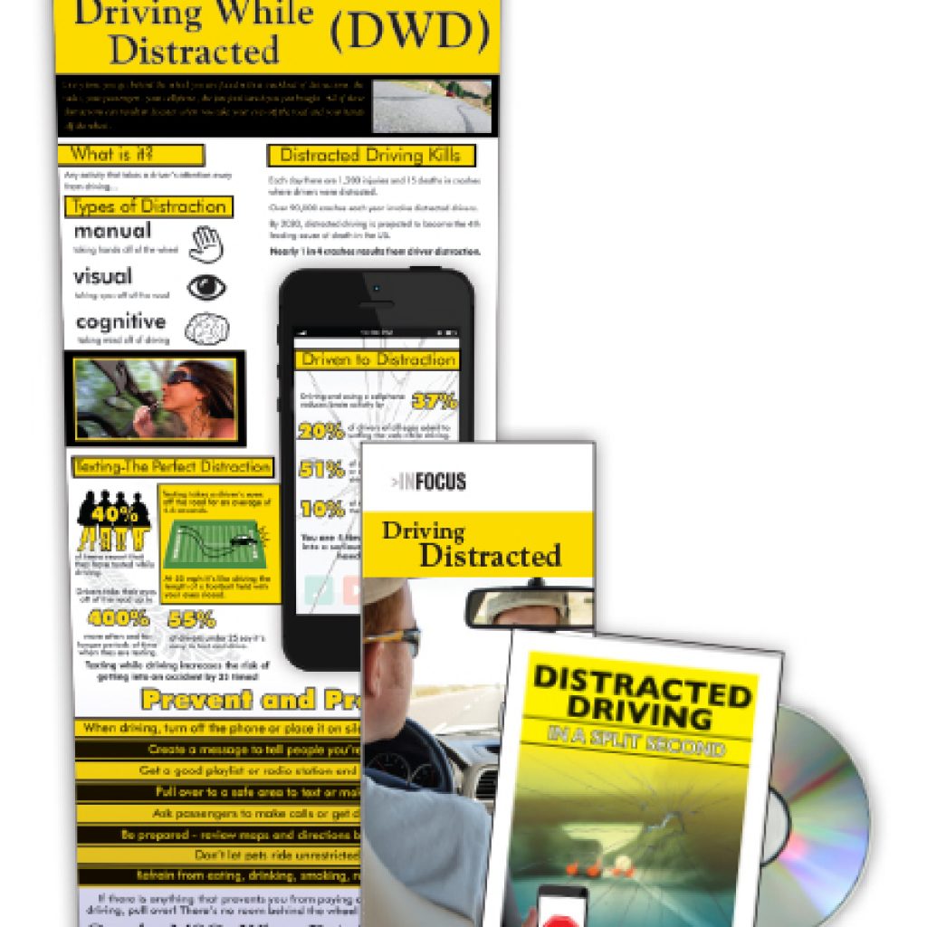 Distracted Driving Display/ Pamphlet/ DVD Package