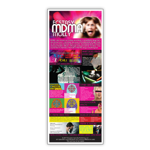 Ecstasy, MDMA & Molly Information Presentation Cards