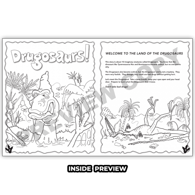 Drugosaurs! A Drug Prevention Education Coloring Book