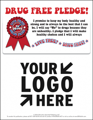 Drug Free Activity Sheet | Live Free! Drug Free! Red Ribbons | PTR Press